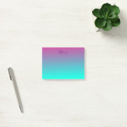 Chic ombre post-it notes | Zazzle