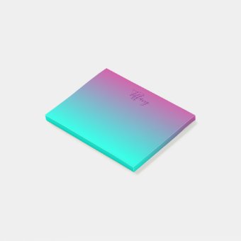 Chic ombre post-it notes | Zazzle