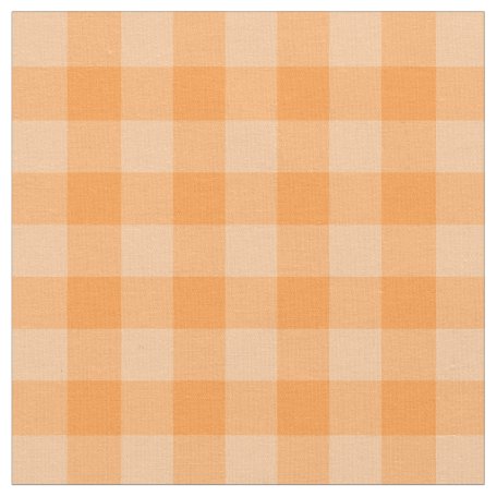 Orange plaid fabric | Zazzle.com