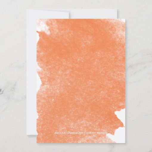 CHIC ORANGE WATERCOLOR TABLE NUMBER CARDS | Zazzle