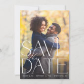 Chic Photo Grand Save the Date Invitation | Zazzle