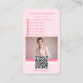 Chic Pink Makeup beauty Social Media Influencer Business Card | Zazzle