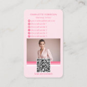 Chic Pink Makeup beauty Social Media Influencer Business Card | Zazzle