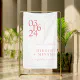 Chic Pink Modern Minimalist Wedding Welcome Banner | Zazzle