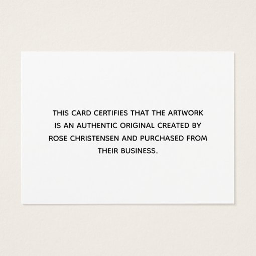 Chic Pink Monogram Certificate of Authenticity | Zazzle