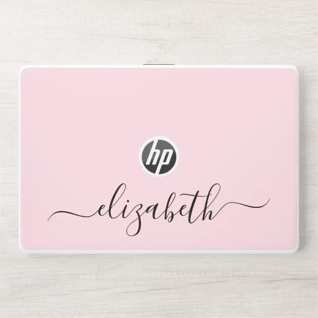 Chic Pink Personalized HP Laptop Skin | Zazzle