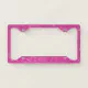 Chic Pink Sparkle License Plate Frame | Zazzle