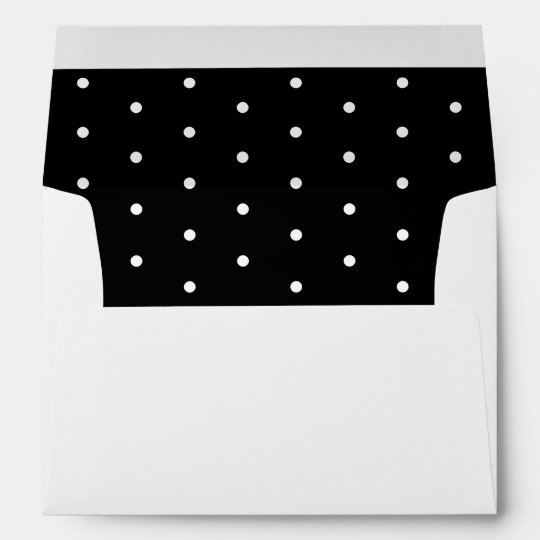 Chic Polka Dots Pattern Wedding Invitation Envelop Envelope | Zazzle.com