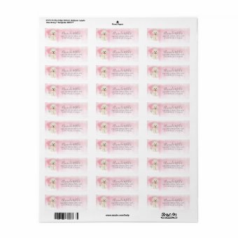 Chic Poodle Return Address Label | Zazzle