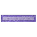 Chic Purple Sparkle Glitter Desk Name Plate | Zazzle
