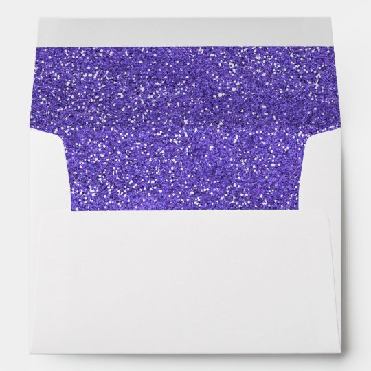 Chic Purple Sparkle Glitter Envelope | Zazzle.com