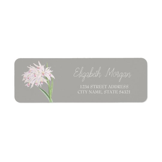 Chic Romantic Floral Address Label | Zazzle.com