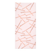 Chic Rose Gold Bobby Pins Hair Stylist Salon Pink Rack Card | Zazzle