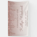 Chic Rose Gold Glitter Drip Graduation Banner | Zazzle