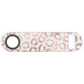Chic Rose Gold Leopard Cheetah Animal Print Bar Key | Zazzle