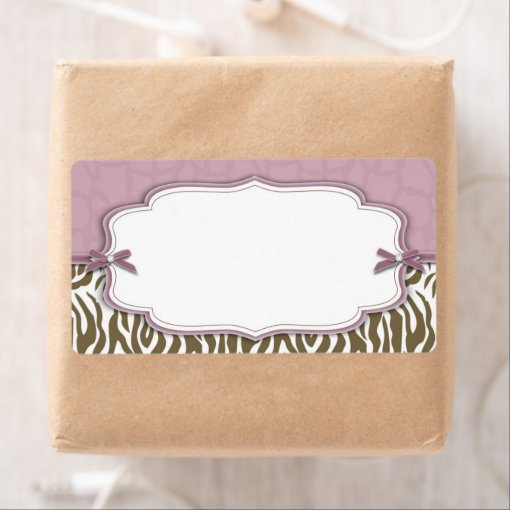 Chic Safari Name Tag | Zazzle