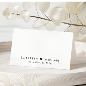 Chic Script Wedding Table Number Place Card | Zazzle