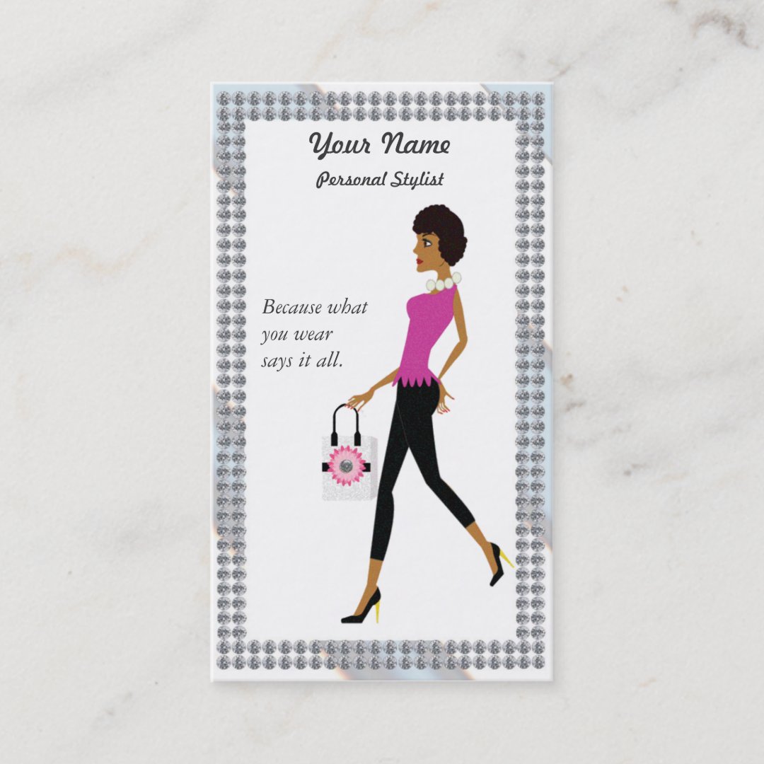 Chic Shopper, Personal Shopper Business Card | Zazzle