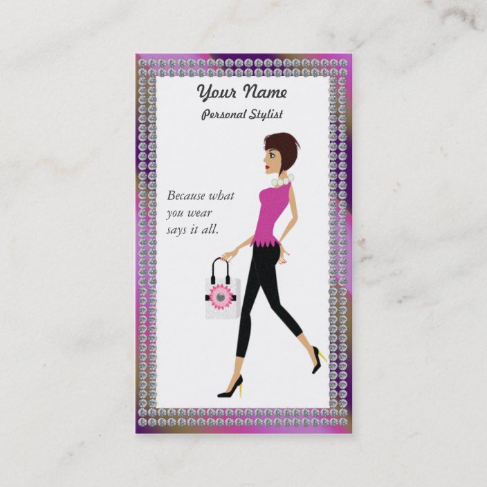 Chic Shopper, Personal Shopper Business Card | Zazzle.com