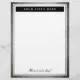 Chic silver glitter wedding stationery paper | Zazzle