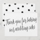 Chic "Thank you for baking our wedding cake" Thank You Card | Zazzle