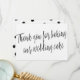 Chic "Thank you for baking our wedding cake" Thank You Card | Zazzle