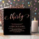 Chic Thirty Script Rose Gold Black 30th Birthday Invitation | Zazzle