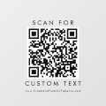 Chic Transparent Business Custom QR Code Window Cling | Zazzle