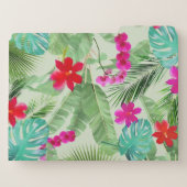 Chic Tropical Print Watercolor File Folder | Zazzle