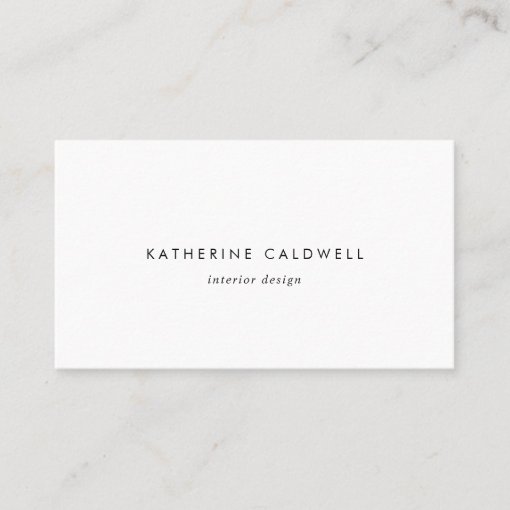 Chic Typography Business Card | Zazzle