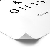 Chic Typography Cards and Gifts Sign | Zazzle