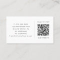 Chic Typography Logo and QR Code Business Card | Zazzle