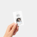 Chic Typography Logo Photo QR Code Business ID Badge | Zazzle
