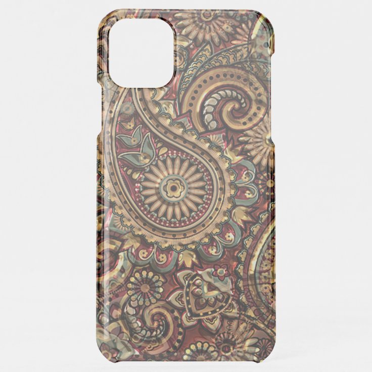 Chic Vintage Faux Gold Paisley Floral Art Pattern Uncommon iPhone Case ...