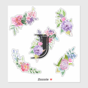 Letter J Stickers | Zazzle