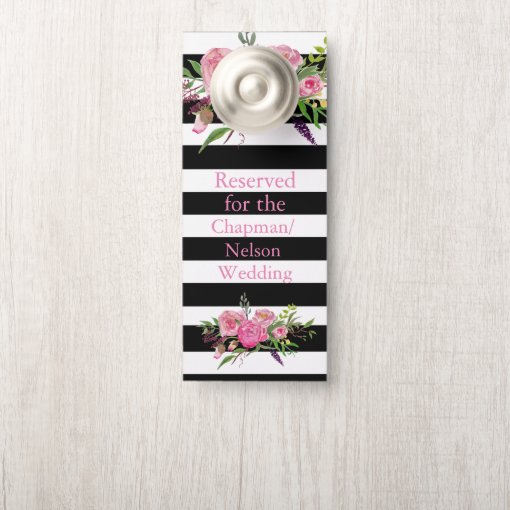 Chic Wedding Guest Reserved Room Sign | Zazzle