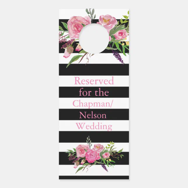 Chic Wedding Guest Reserved Room Sign | Zazzle
