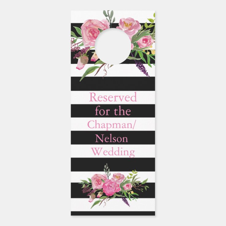 Chic Wedding Guest Reserved Room Sign | Zazzle