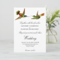 Chic Wedding Hummingbird wedding invitation Blue | Zazzle