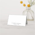 Chic Wedding Table Number Place Card | Zazzle