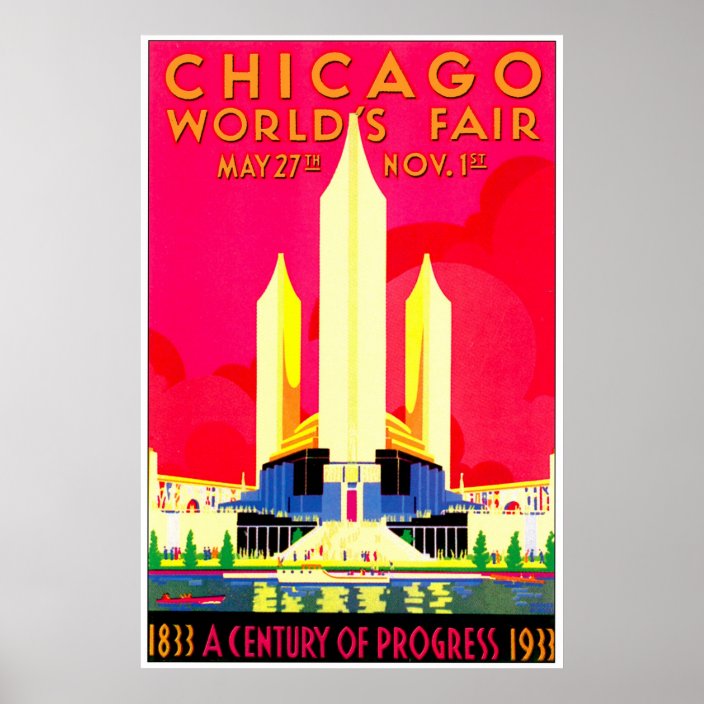 Chicago 1911 Worlds Fair Poster | Zazzle.com
