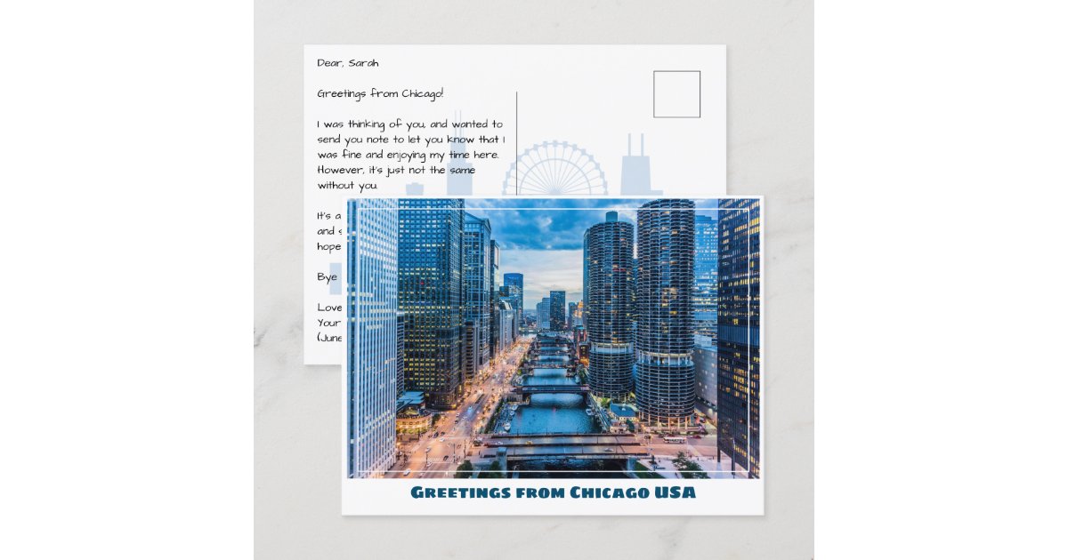 Chicago Bridges Postcard | Zazzle