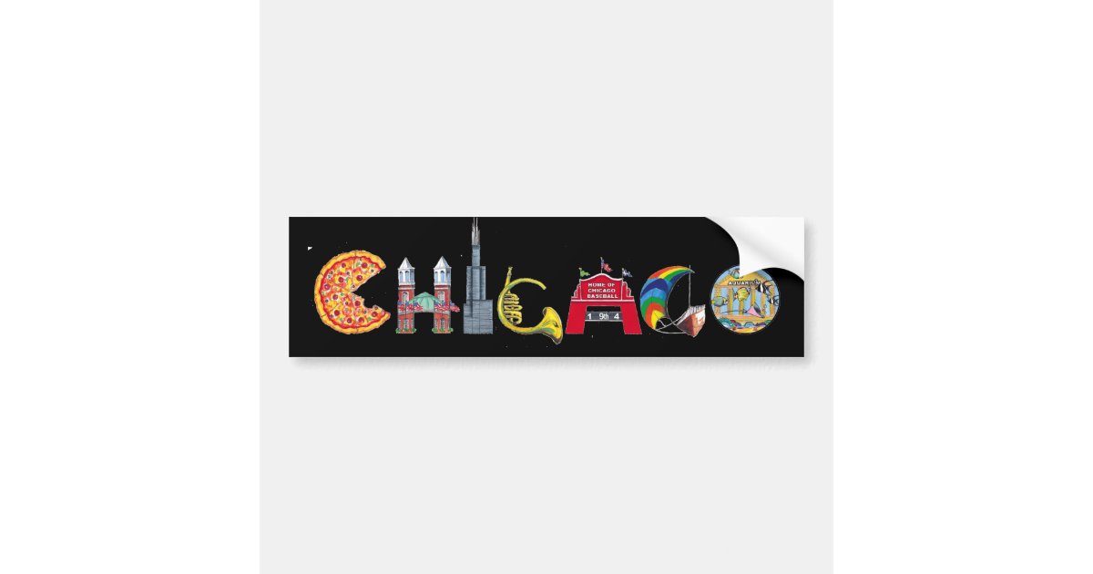 Chicago bumper sticker | Zazzle