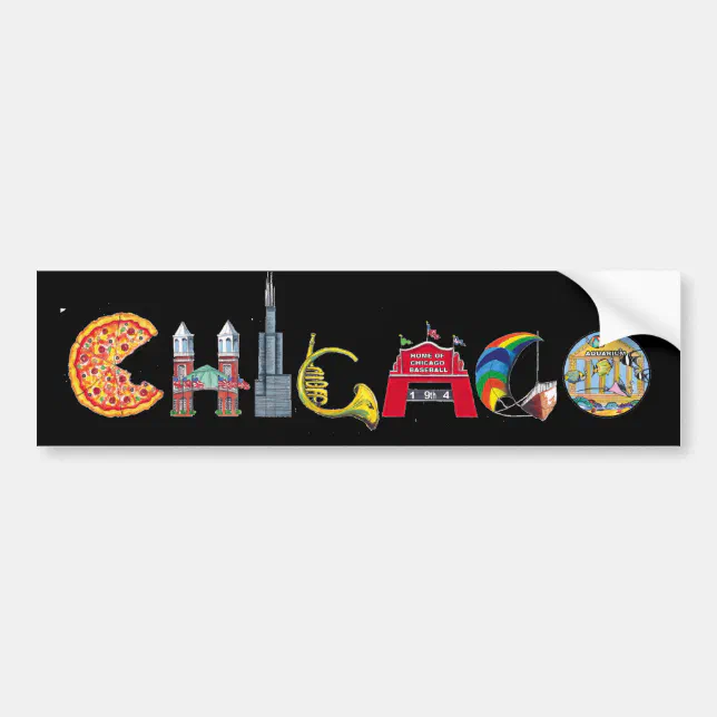 Chicago bumper sticker | Zazzle