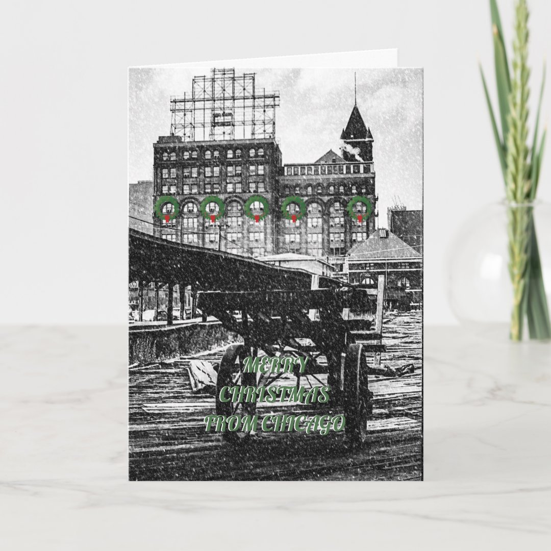 Chicago Central Rail Yards Train Depot ICRR 1960's Card | Zazzle