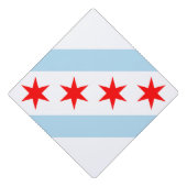 Chicago city flag graduation cap topper | Zazzle