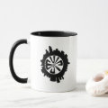 Chicago City Skyline, Black Sphere Silhouette Mug | Zazzle