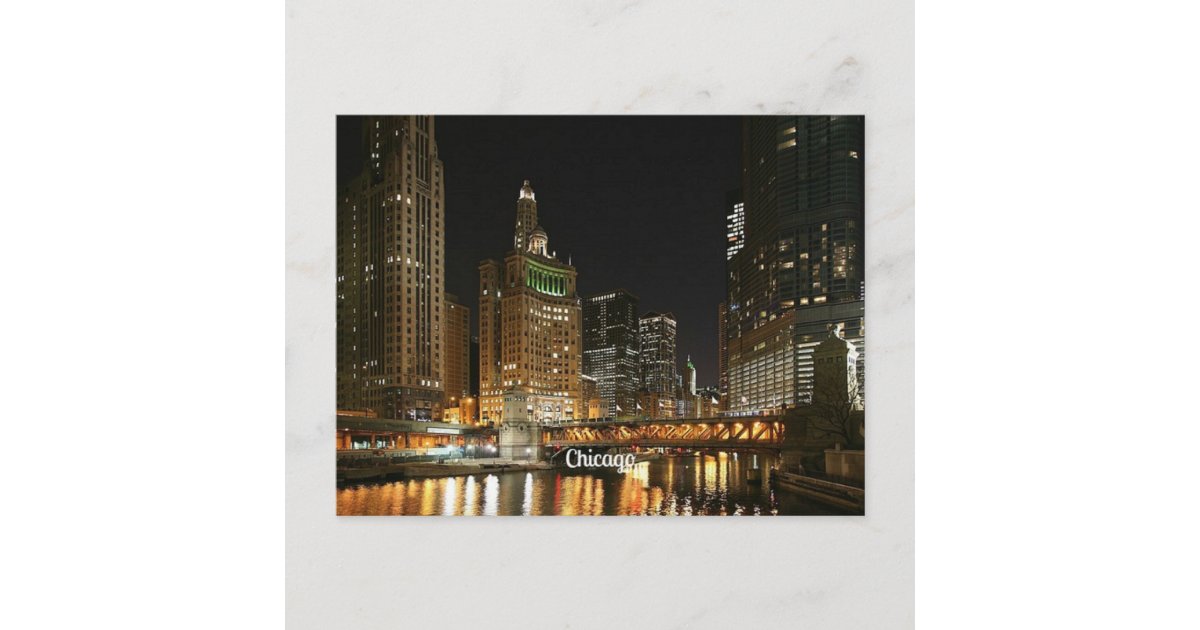 Chicago cityscape postcard | Zazzle