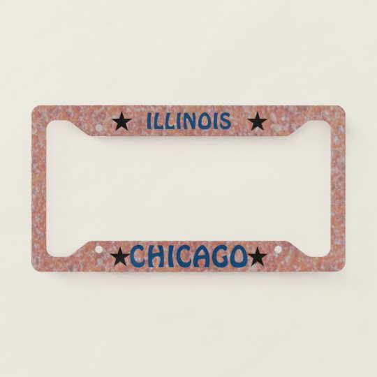 Chicago Custom License Plate Frame | Zazzle.com