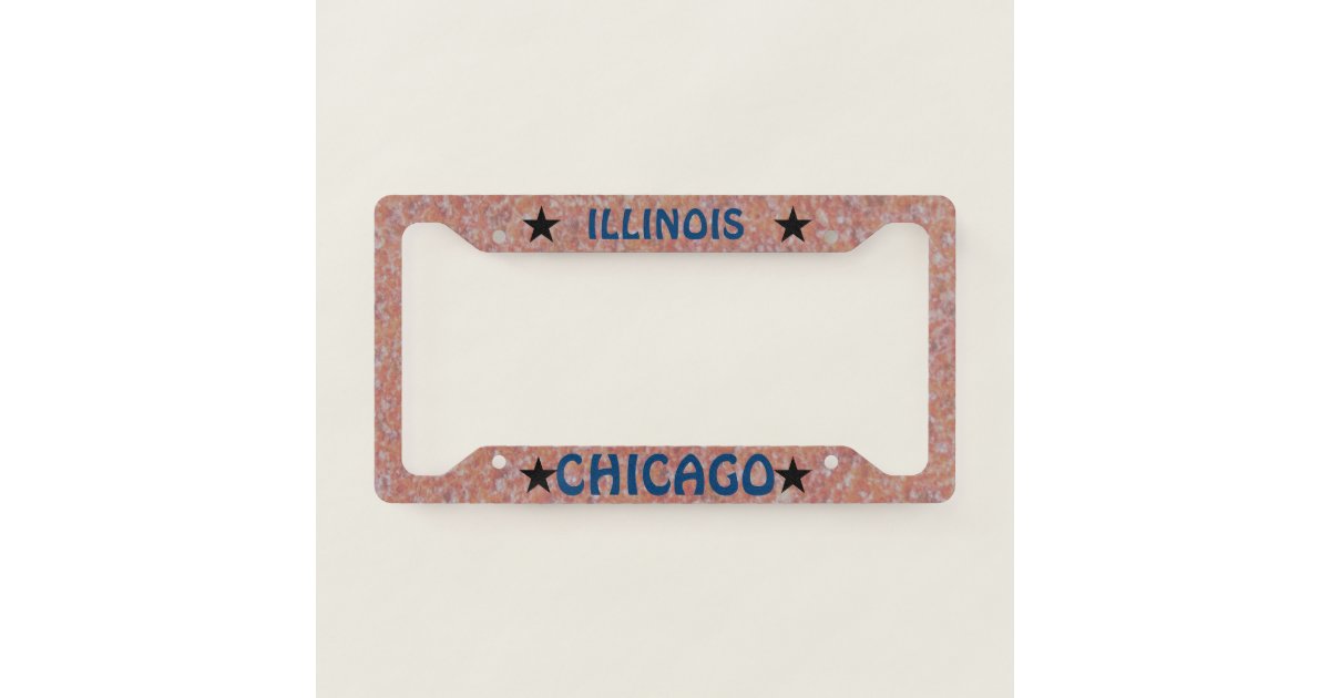 Chicago Custom License Plate Frame | Zazzle